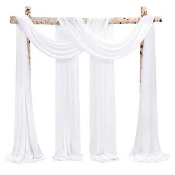 Accents | Elegant White Drapery For Home Decor Or Wedding Arch | Poshmark